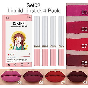 16Pcs Mini Matte Waterproof Liquid Cigarette Lipstick Set Kit, 16 Colors Litte Smoke Tube Red Matte Matt Velvet Lipstick Lip Gloss Stain Set for Women Girls Long Lasting 24 Matt Liquid Lipstick+Set
