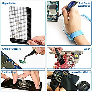 SHARDEN Precision Screwdriver Sets Magnetic 1/4 Inch Nut Driver Set Multi Screwdriver 191-in-1 Repair Tool Kit for Computer, iPhone, Laptop, Cell Phone, PS4, Nintendo, Xbox, Electronics, Household…