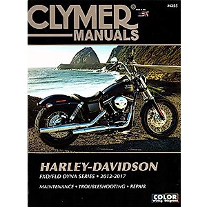 CLYMER REPAIR MANUAL M255 for Harley Davidson Dyna Street Fat Bob Super Wide Glide Custom Low Rider Switchback 2012-2017