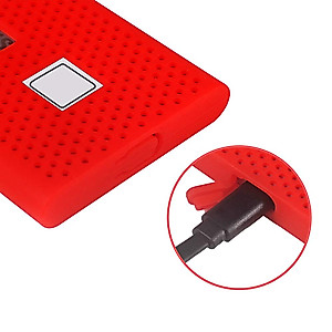 Portable SSD External Solid State Drives Silicone Protective Cover Designed for Samsung T7 (Silver)