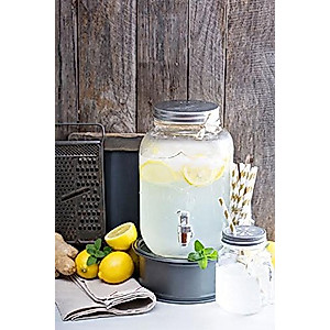 Outside the Box Papers Black and Gold Chevron and Striped Paper Straws 7.75 Inches 100 Pack Black, Gold, White