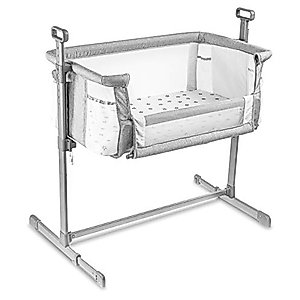 Milliard Bedside Bassinet Mesh Breathable Side Sleeper/Portable Infant Crib