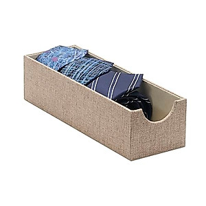 Household Essentials Brown 720-1 Deep Drawer Organizer Box for Storage | 12 in x 4 in x 3.13