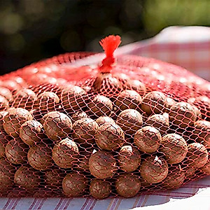 Vegetables Storage Mesh Bag for Fridge - 200Pcs 13.7 IN Drawstring Mesh Bag Produce Bags Reusable Washable Onion Storage Tote Bag Farmers Market Bag - Fruit Bags Grocery Bag Shopping Bag Onion Netting