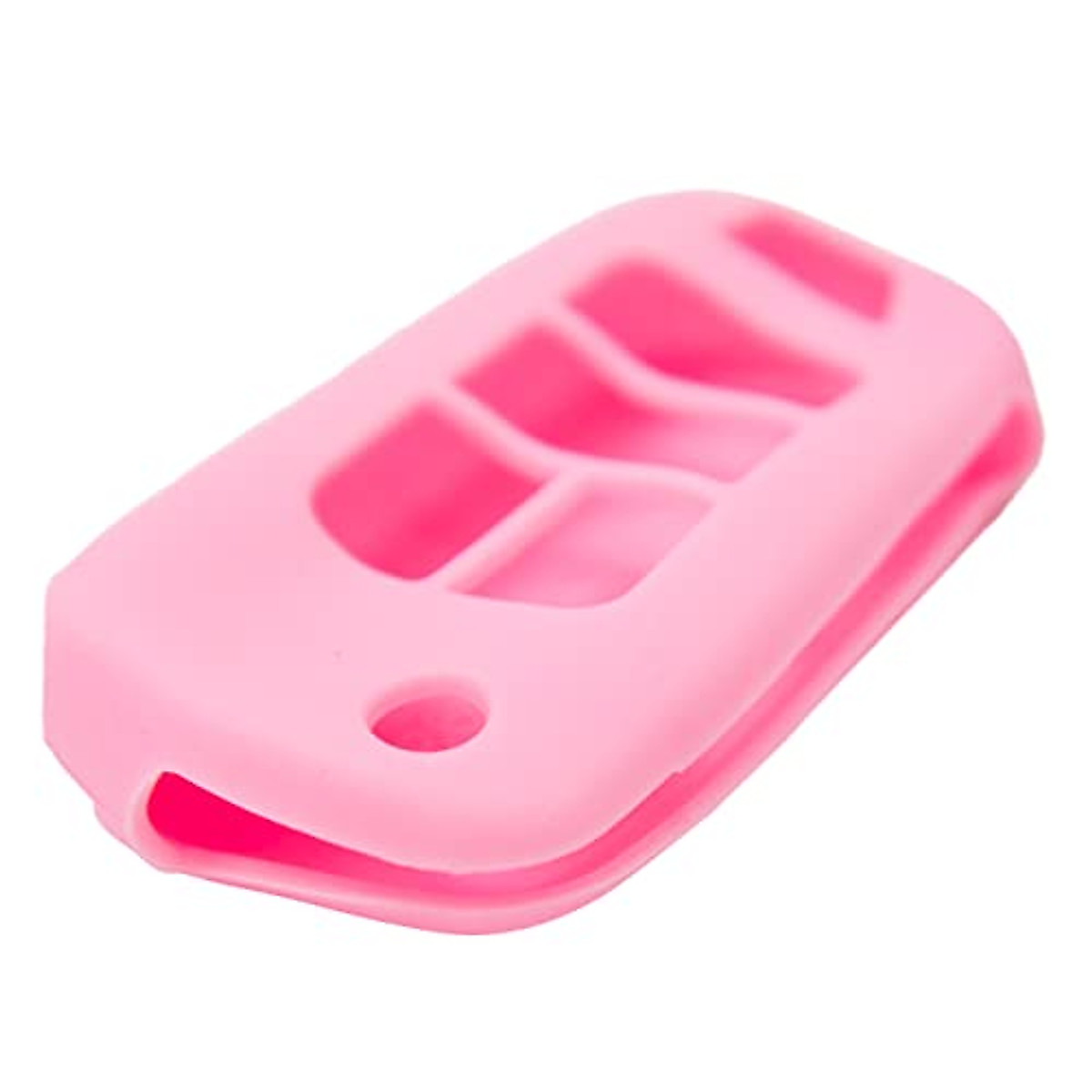 Keyless2Go Replacement for New Silicone Cover Protective Case for Select GM Flip Remote Key Fobs OHT01060512 - Pink