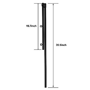 SHELANDY Pet Grooming arm with clamp for Large and Small Dogs - 35 inch Height Adjustable and Free Two No Sit Haunch Holder,Black