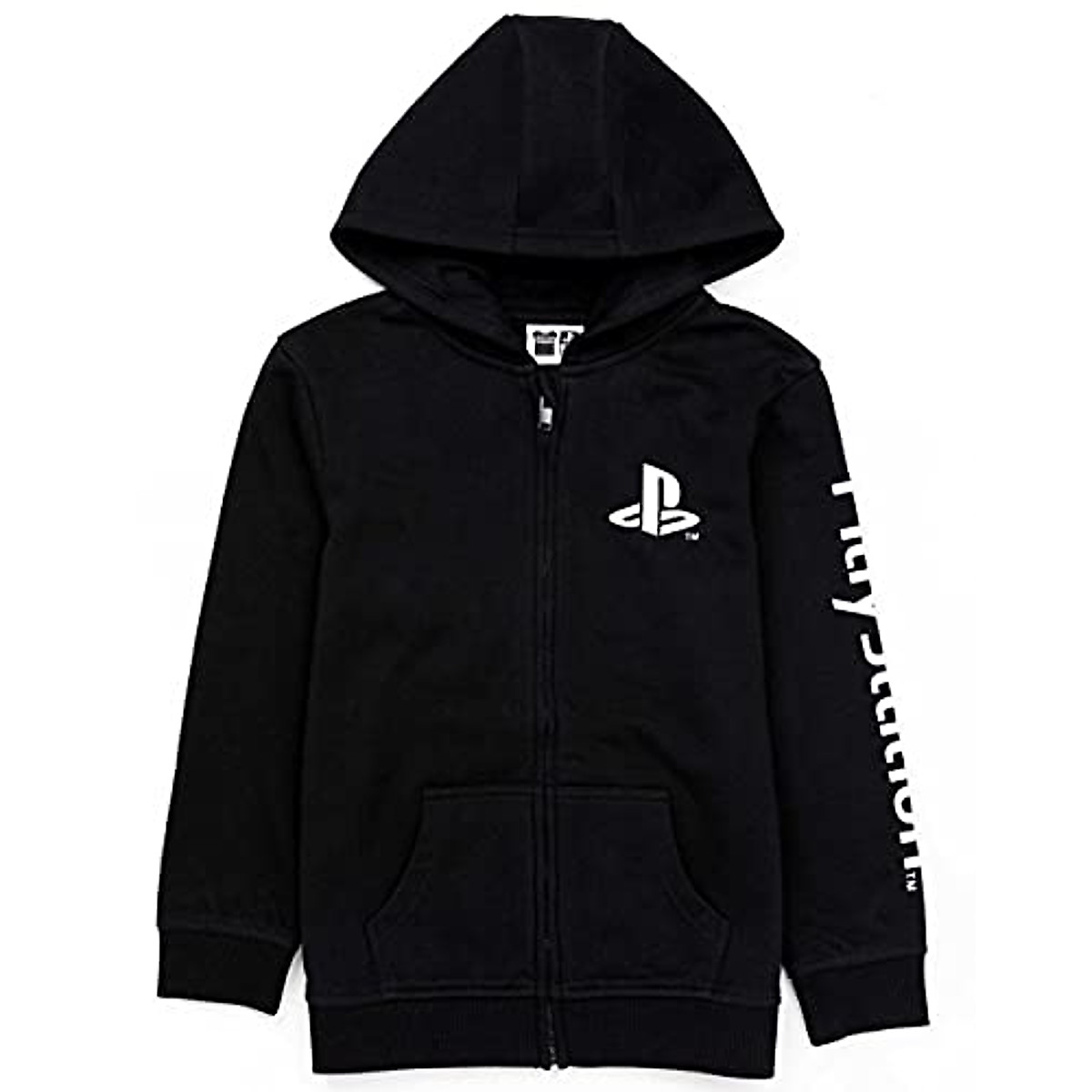 PlayStation Kids Hoodie Zip Up Boys Games Logo Black Jumper Jacket 13-14 Years