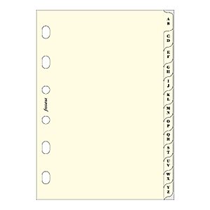 Filofax Pocket A-Z Index Cream (B211664)