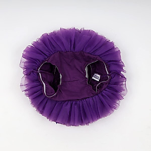 HOOLCHEAN Baby Infant Girls Fluffy Soft Tutu Skirt (Skort) and Headband Suit (Purple, 6-12 Months)