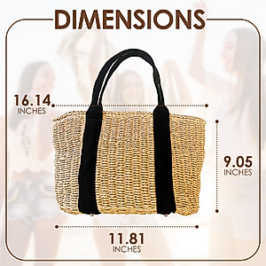 Rattan Women Shoulder Bags Large Capacity Female Summer, Beach, Minimalist, Daily, Top-handle Handbag,Straw Totes