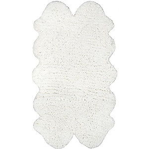 nuLOOM Quarto Faux Sheepskin Shag Area Rug, 3' 6" x 6',