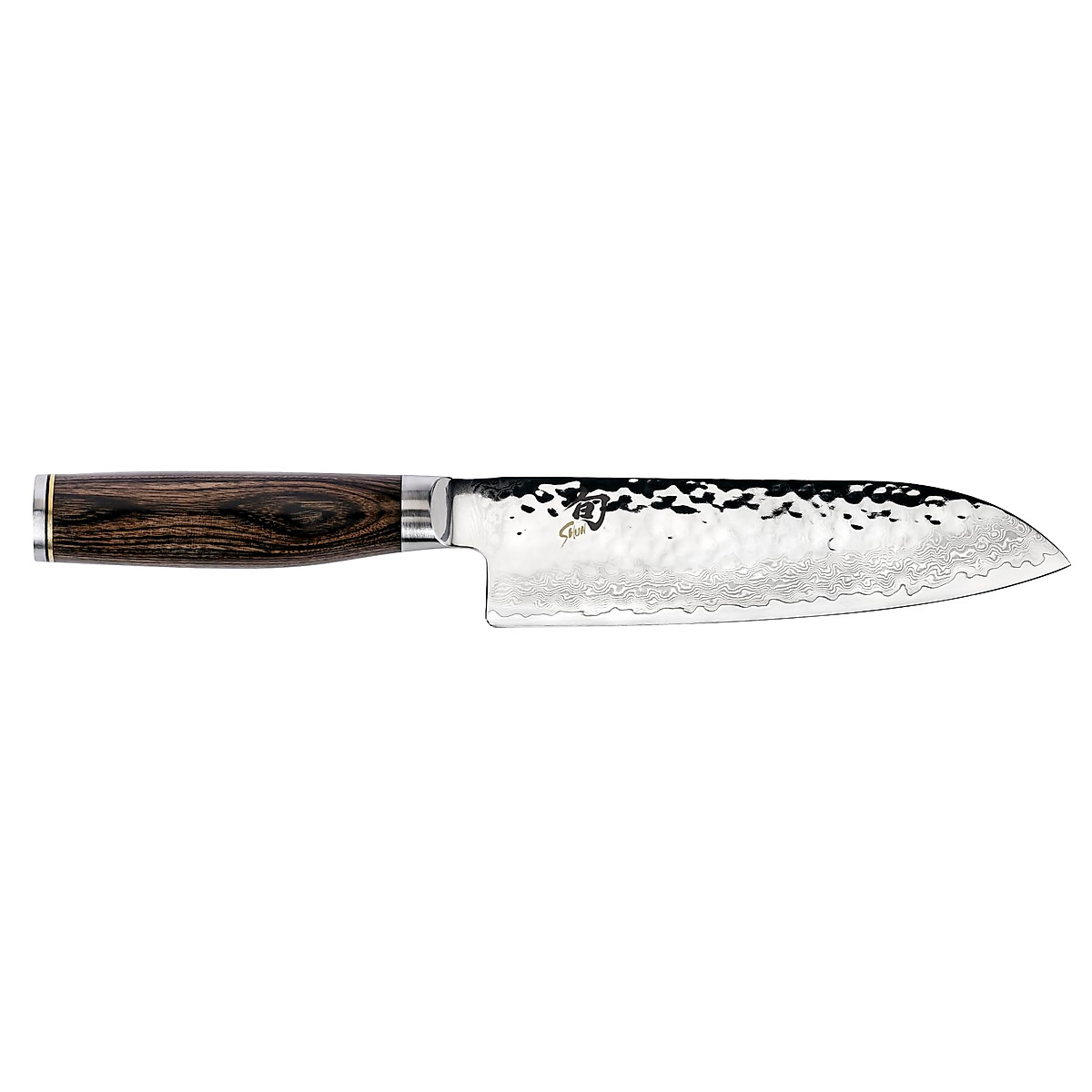 Shun Premier 7" Santoku Knife Hand-Sharpened, Handcrafted in Japan, Light, Agile and Easy to Maneuver, 7-Inch, Silver