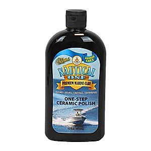 McKee's 37 Nautical One One-Step Ceramic Polish | All in One Polish Ceramic Sealant for Gel Coat Marine
