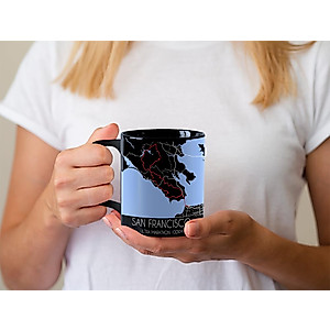 Ultra Marathon 100KM San Francisco Gifts and Souvenirs - Unique Drinkware - Ultra Marathon 100KM Race Momento - 11oz Black Ceramic Mug