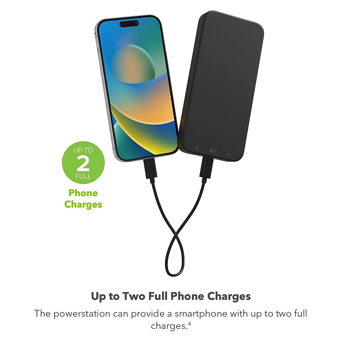 mophie Powerstation 2023 with PD Power Bank - 10,000 mAh Large Internal Battery, (2) USB-A Port and (1) 20W USB-C PD Fast Charging Input/Output Port, Travel-Friendly
