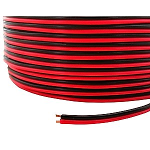 GS Power 100% Copper 20 AWG (American Wire Gauge) Stranded Red/Black 2 Conductor Bonded Zip Cord Cable for Low Voltage Car Electronic Audio LED Light - 50 ft (Also in 100 & 200 ft)