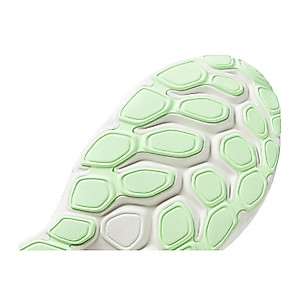 New Balance Women's Fresh Foam X More V4 Running Shoe, Bleach Blue/Green Aura/White, 13 Wide