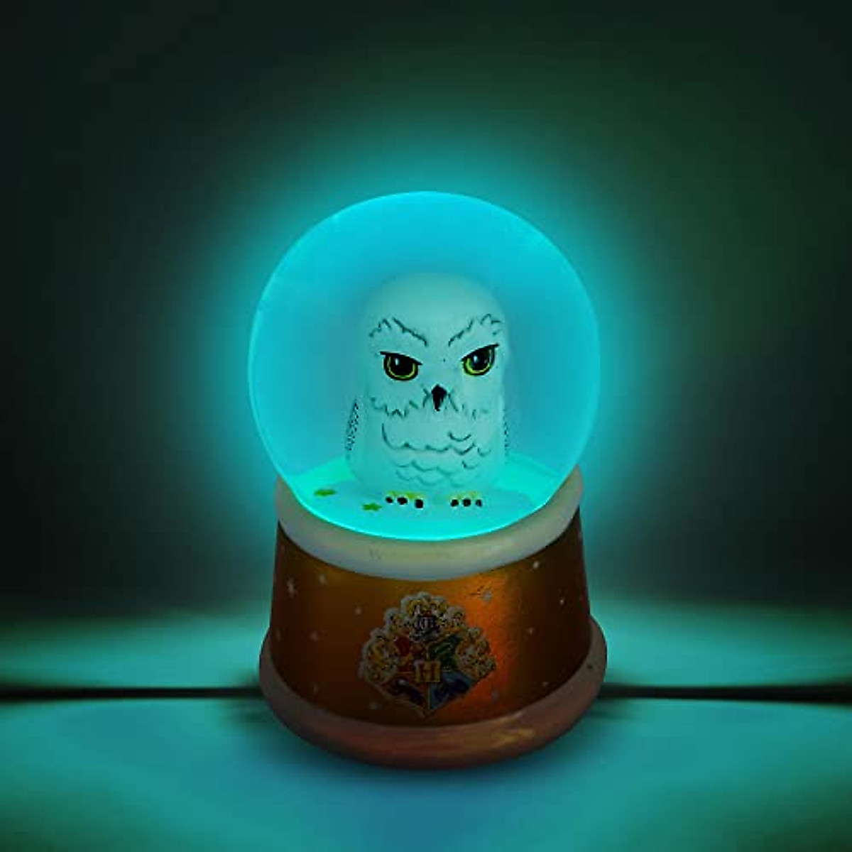 Harry Potter Hedwig Owl Light-Up Mini Adult Snow Globe with Swirling Glitter Display
