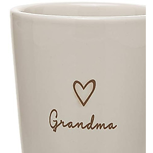 Pavilion Gift Company Stoneware 19561 Grandma Cup, 15 oz, Cream