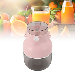Zerodis Large Capacity Blender Cup, USB Rechargeable, Cordless Convenience, Multi Functional Juicer, Portable and Convenient, Portable Blender Cup, ABS Material, Lithium Battery (Built, Pink