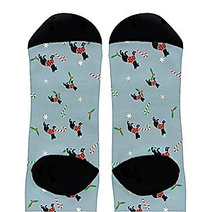 Dog Lovers Gift German Shepherd Socks Dog Print Christmas Accessories 1-Pair Novelty Crew Socks