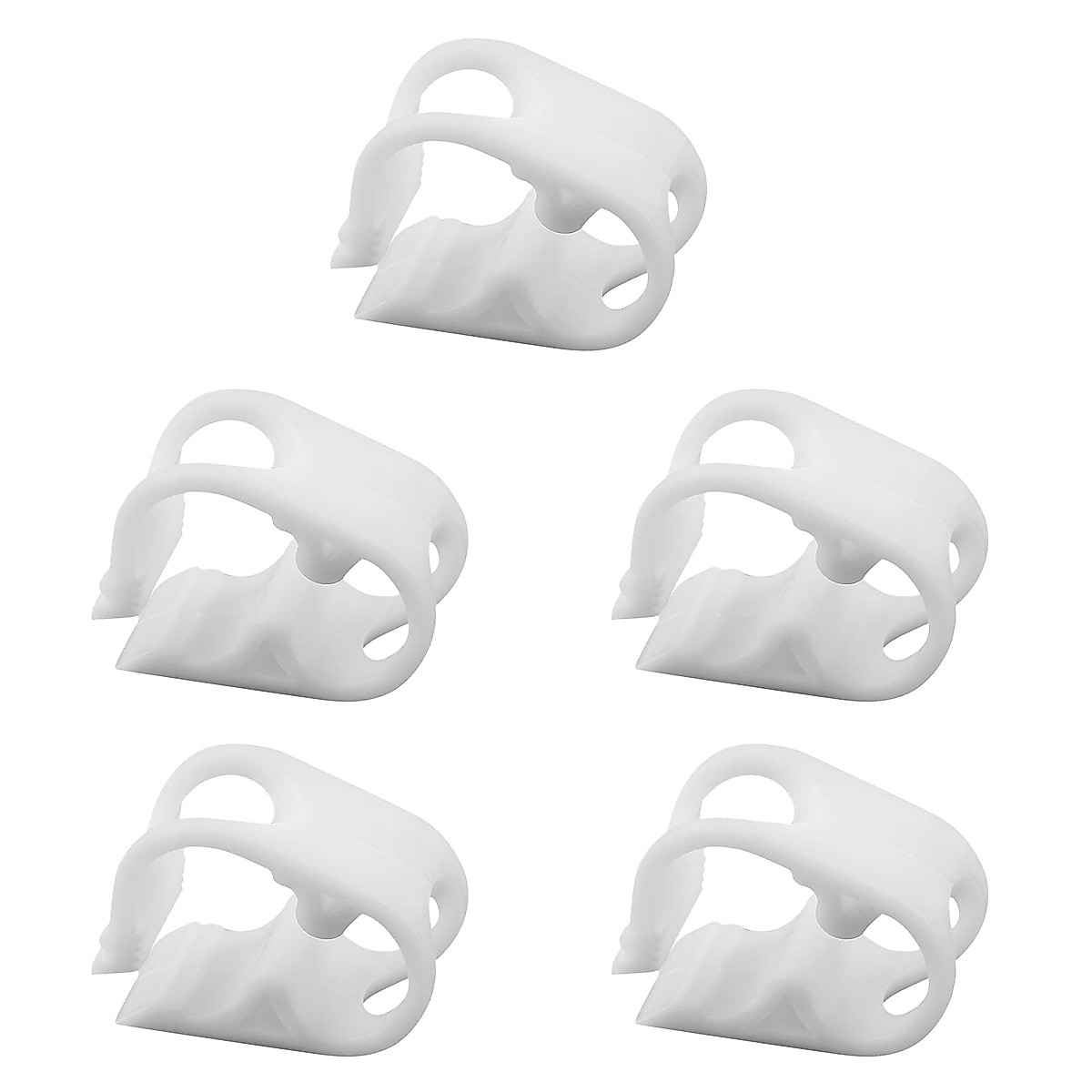 Unlorspy 5Pcs Plastic Tubing Clamps Adjustable 1/8"-1/4" Plastic Hose Clamp, Laboratory Pinch Valve for Tubing 3-6mm