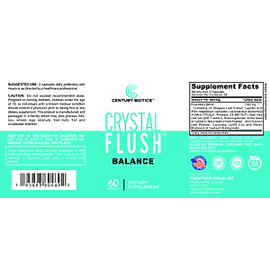 Crystal Flush Balance Feet Fungus Dietary Supplement Capsules Toenail Fungus Treatment - Nail Fungus Treatment For Toenail - Foot Repair Extra strength – Toe Nail Renewal - 60 Capsules
