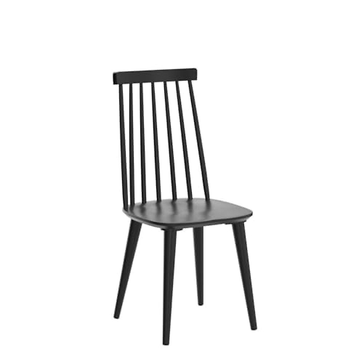 DUHOME Dining Chairs Set of 4 Wood Dining Room Chair Black Spindle Side Kitchen Room Country Farmhouse Chairs Black