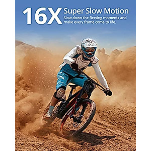 AKASO Brave 8 4K60FPS Action Camera, 48MP Photo Touch Screen Waterproof Super Wide Angle 16x Slo-mo SuperSmooth Stabilization Underwater Camera with Remote Control Helmet Accessories