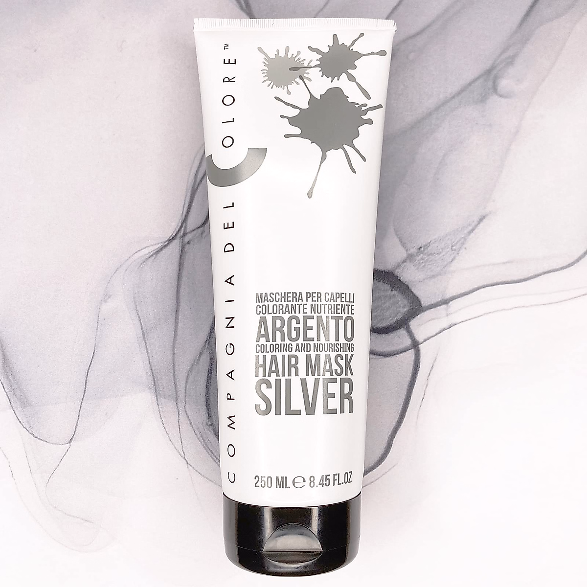 Compagnia Del Colore Coloring and Nourishing Hair Mask 8.45 Oz Free Starry Lipgloss 10 Ml (Silver)