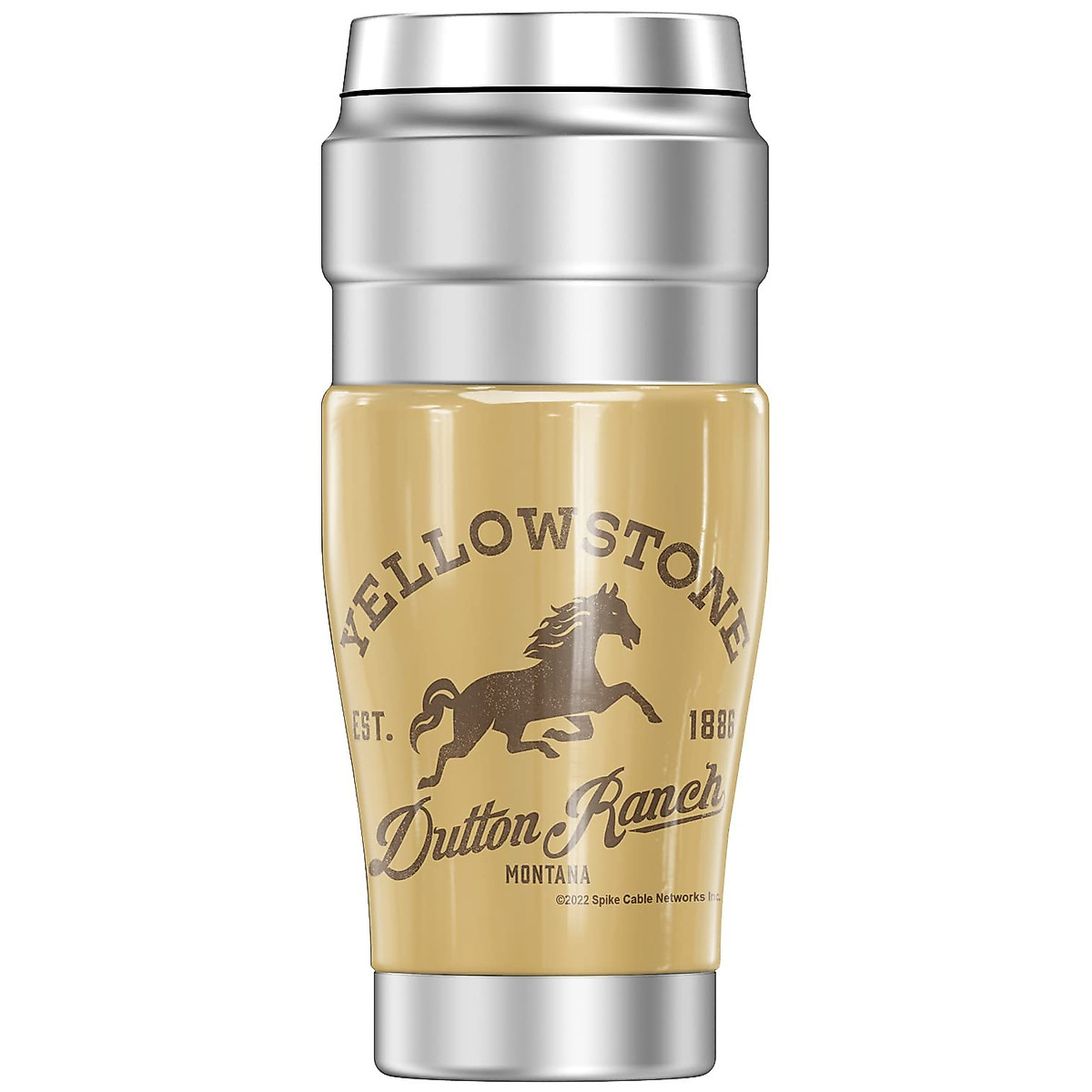 THERMOS Yellowstone OFFICIAL Yellowstone Dutton Ranch Horse STAINLESS KING Stainless Steel Travel Tumbler, Vacuum insulated & Double Wall, 16oz