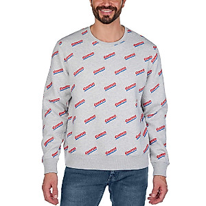 Kirkland Signature Costco Wholesale Unisex Logo Fleece Crewneck Sweatshirt, Gray, Men's Large/Women's Extra Large