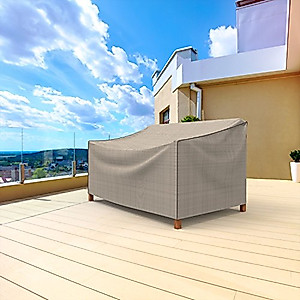 Budge P3A01PM1 English Garden Patio Sofa Cover Heavy Duty and Waterproof, Small, Two-Tone Tan
