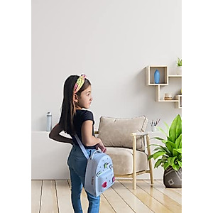 Pop N Shop Kids Silicone Jelly Clog Backpack With Charms - Gift For Boys and Girls Lightweight Fashionable Trendy (White)