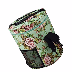 SUPVOX Knitting Yarn Storage Bag Tote Organizer Bucket Pouch for Yarn Crochet Hooks Needles Wool 31x28cm