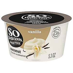 So Delicious Dairy Free Coconut Milk Yogurt Alternative, Vanilla, Vegan, Non-GMO Project Verified, 5.3 oz.