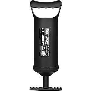Bestway Air Hammer Inflation Air Pump for Airbeds, Paddle Boards, Kayaks and Other Inflatables, Black, 12 inch