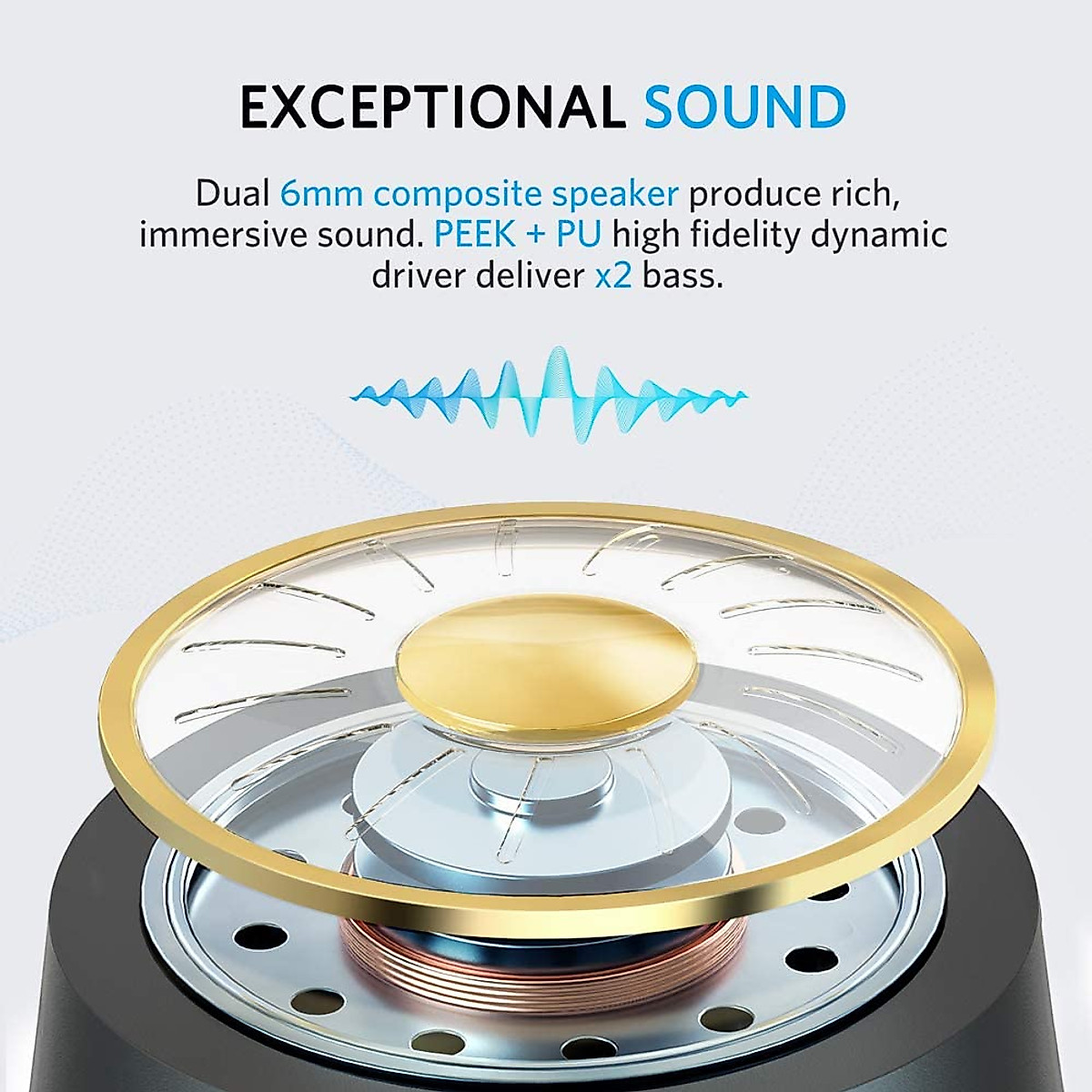 EarFun True Wireless Earbuds, Air Bluetooth Earbuds with IPX7 Waterproof with 4 Mic Wireless Charger, Qi-Certified 15W Max Fast Wireless Charging Pad Compatible with iPhone