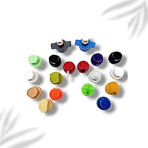 Universal Spray Paint Adapter Replacement Cap Pack 22pc fits Krylon, Behr, Walmart, and Rust-Oleum - Spray Sizes from 0.2"-7"