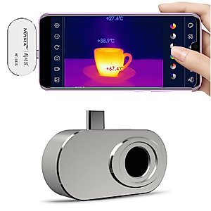 NOYAFA NF-583S Thermal Camera Android, Thermal Imaging Camera Support Video Recording, 6 Color Palettes,Thermal Camera for Smartphone 160x120 IR/25HZ Infrared Thermal Imager