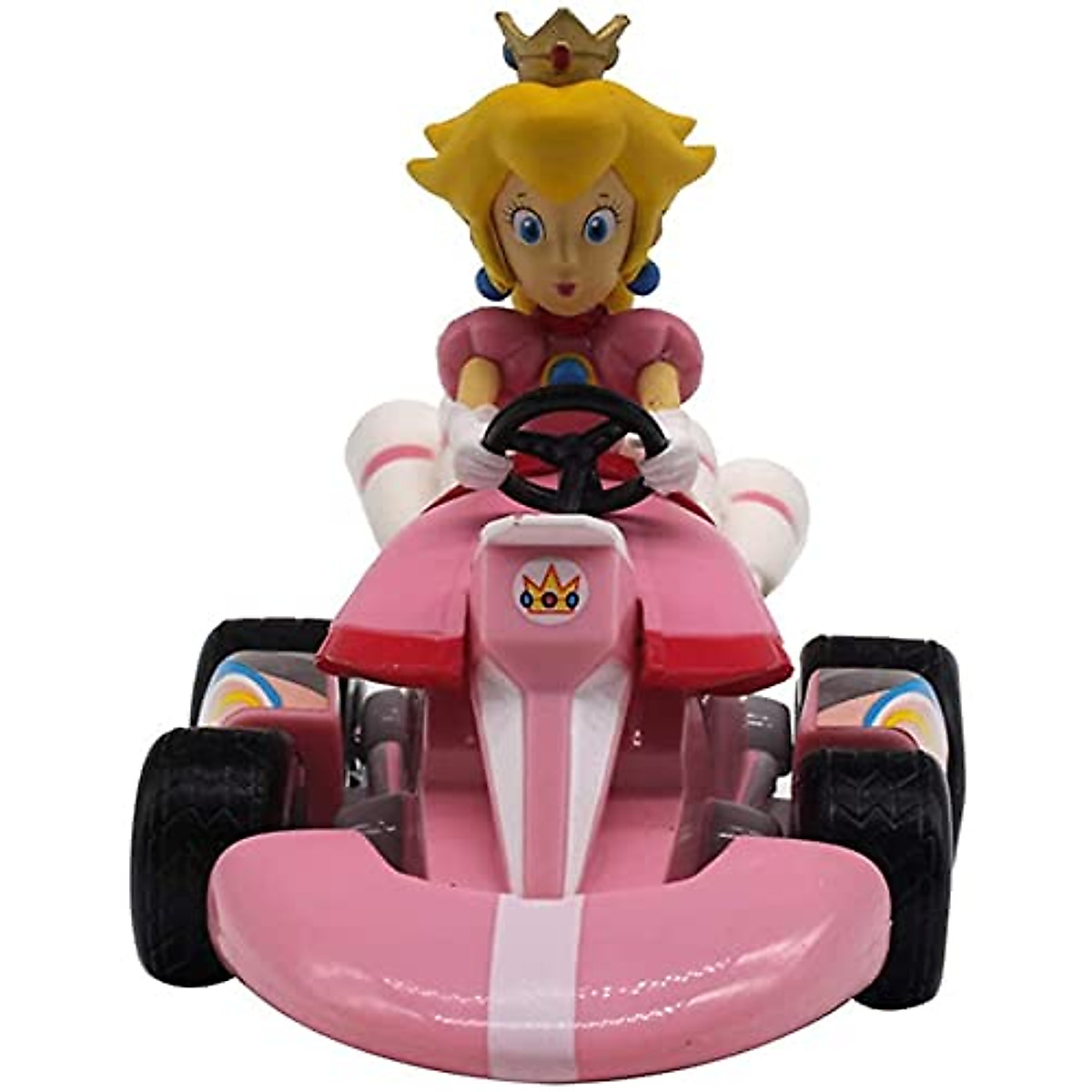 HUAWELL 10 Pcs Supe Mari Bros Kart Pull Back Cars Motorcycle Lugi Yosi Toad Princes Peach Donkey Kong 2.5 Inch for Kid Gift (10 Pcs)