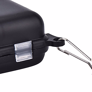 BORDSTRACT Fishing Tackle Box, 9 Compartments Plastic Fishing Lure Storage Box, Organizing Case for Lures, Baits, Hook, Jigs, Sinkers and Other Fishing Accessories