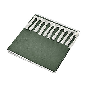 Sweet Jojo Designs Dark Green Boho Boy Girl Gender Neutral Collapsible Toy Storage Box Chest Organizer with Lid Baby Nursery Kids Childrens Room Sage Modern Bohemian Farmhouse Southwest Diamond Tuft