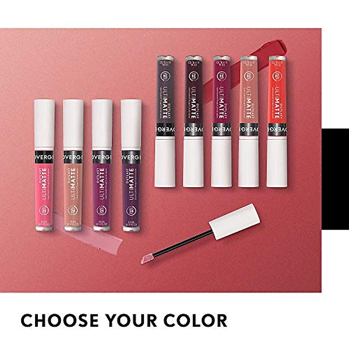 COVERGIRL COVERGIRL Outlast Ultimatte One Step Liquid Lip Color, Strawberry Spritzer, Strawberry Spritzer, 0.12 Fl Ounce