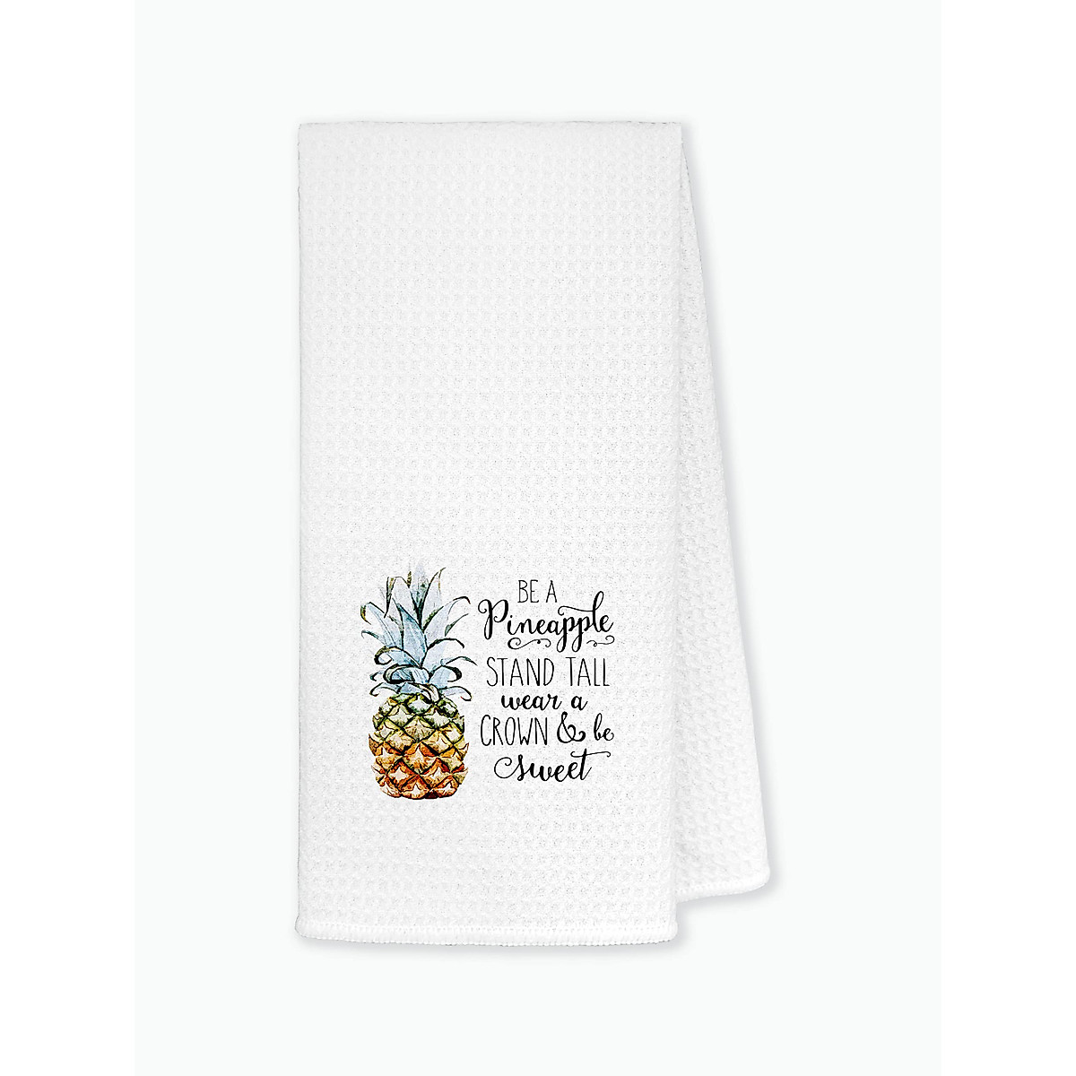 Be a Pineapple Stand Tall Wear a Crown and Be Sweet Kitchen Towels Dishcloths 24"x16",Summer Fruit Pineapple Dish Towels Bath Towels Hand Towels,Gifts For Girls Women Sister Daughter Pineapple Lover