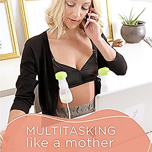 The Dairy Fairy - Handsfree Pumping and Nursing Bra, Everyday Bra, Sleep Nursing Bra, Pumping and Nursing Bra in One, Hands Free Pumping Bra That Fits All Breast Pumps Black