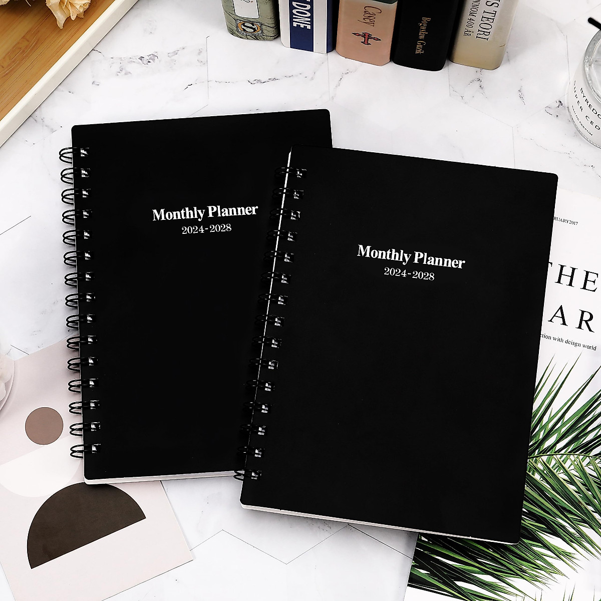 2024-2028 Monthly Planner/Calendar - 5 Year Monthly Planner 2024-2028 with Tabs, Jan 2024 - Dec 2028, 6.4" x 8.5", 60 Monthly Planner, Two-Side Pocket, 9 Notes Pages, Suitable for Long-Term Planning