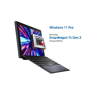 ASUS ExpertBook B3 Detachable -Laptop, 10.5” WUXGA 16:10 Touchscreen,Qualcomm Snapdragon 7c Gen 2, 4GB -RAM, 128GB eMMC, All-Day -Battery, Garaged -Stylus,Stand Cover,Windows 11 Pro,B3000DQ1A-XS24T