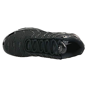 Nike Men's Air Max Plus Tuned 1 Fabric Trainer Shoes (10 D(M) US) Black/Black/Black