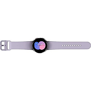 Samsung Galaxy Watch 5 [2022] Latin Specs Bluetooth Aluminum Case BioActive Sensor Sleep Tracking Heart (40mm, Silver / Violet + 15W Wall Charger)